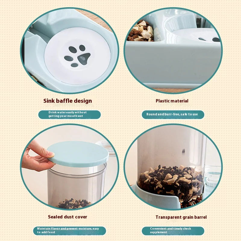 PetServe Deluxe: Dual Automatic Feeder & Waterer – Pets Pit Stop